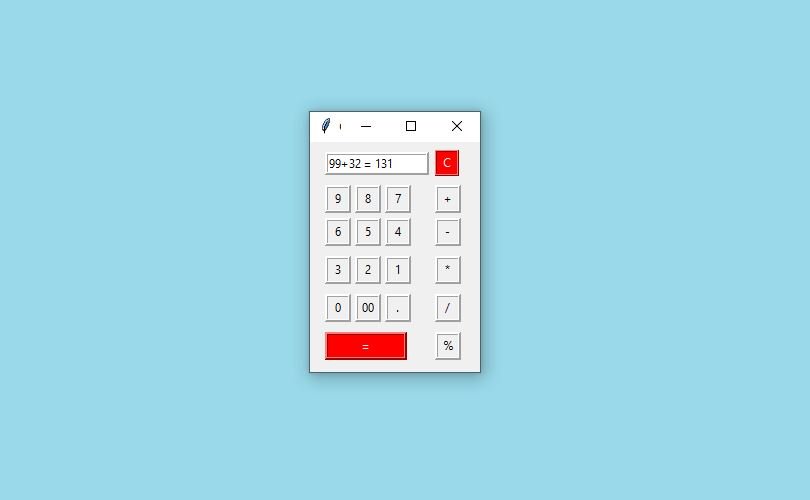 CALCULATOR PYTHON USING TKINTER Techarge