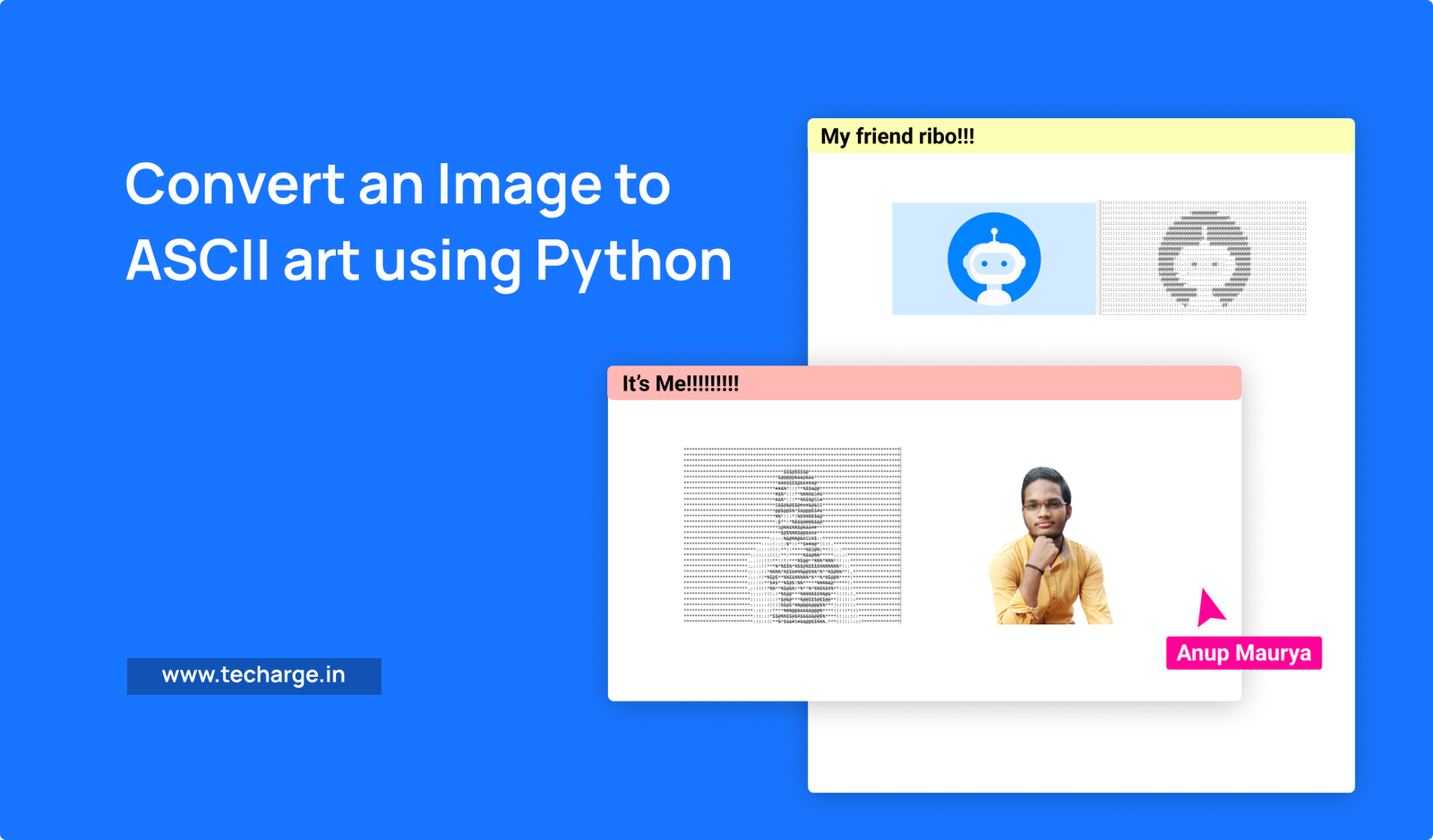 Convert An Image To ASCII Art Using Python TECHARGE